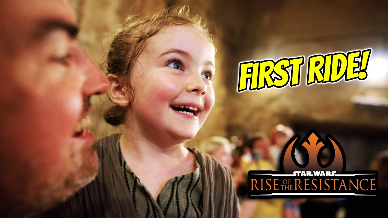Her First Ride on Rise of the Resistance! - YouTube