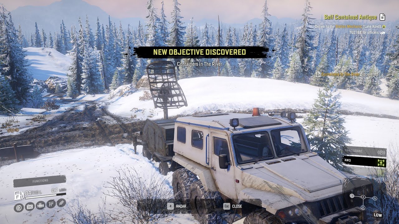 SnowRunner: Mobile Recon Unit (Watchtower) (RADAR) - YouTube