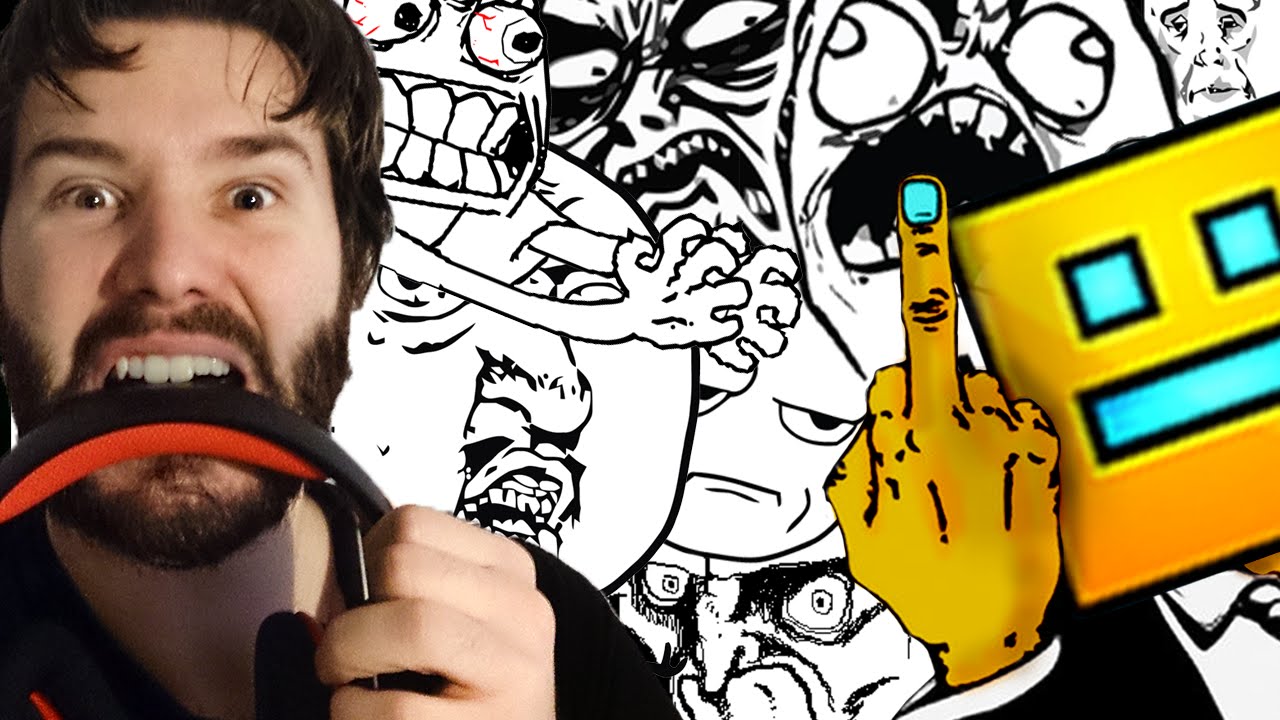 ANGRY PLAYER SPOTTED | Geometry Dash #1| [RANDOMSHOT#28] - YouTube