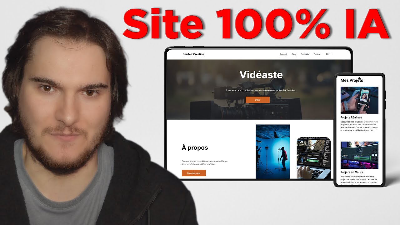 Je crée un site internet avec l'Intelligence Artificielle (IA) comme un ...