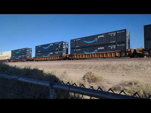 EB BNSF Domestic Intermodal Train Feat UP At Lenwood Ca! #bigbossrailfanner - YouTube