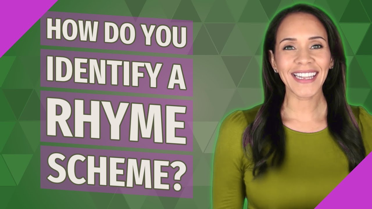 How do you identify a rhyme scheme? - YouTube