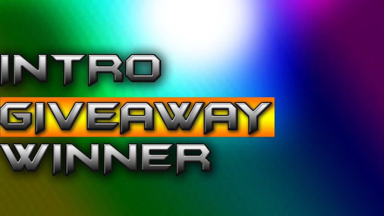 the intro giveaway winner - YouTube