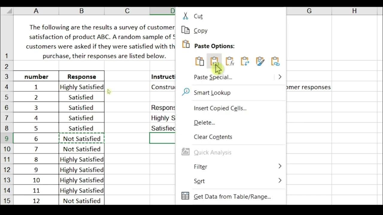 How to Construct a Frequency Table using Countif Function in Excel - YouTube