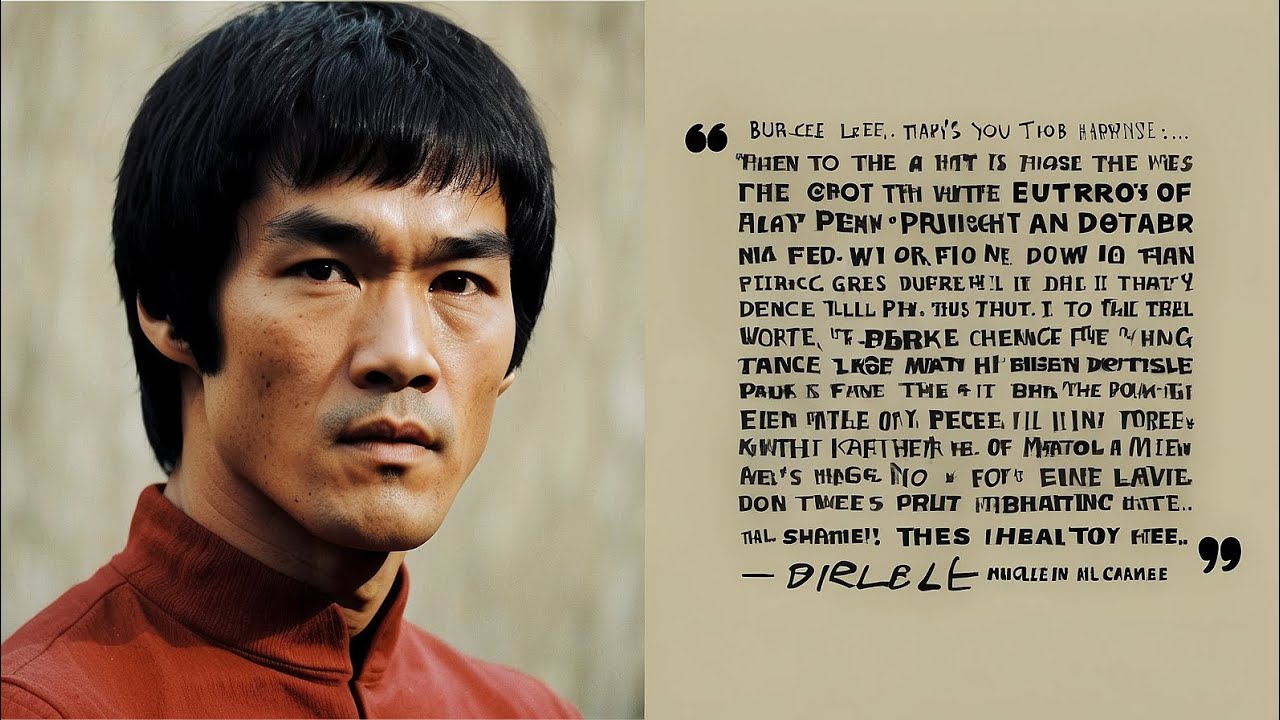 "Bruce Lee's Philosophy on Success and Happiness" - YouTube