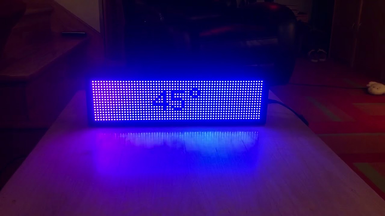 LED Train Sign - YouTube