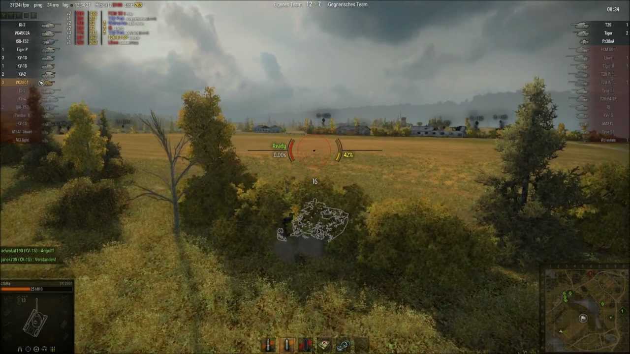 World of Tanks - VK2801 - Malinovka - 4.179 XP - YouTube