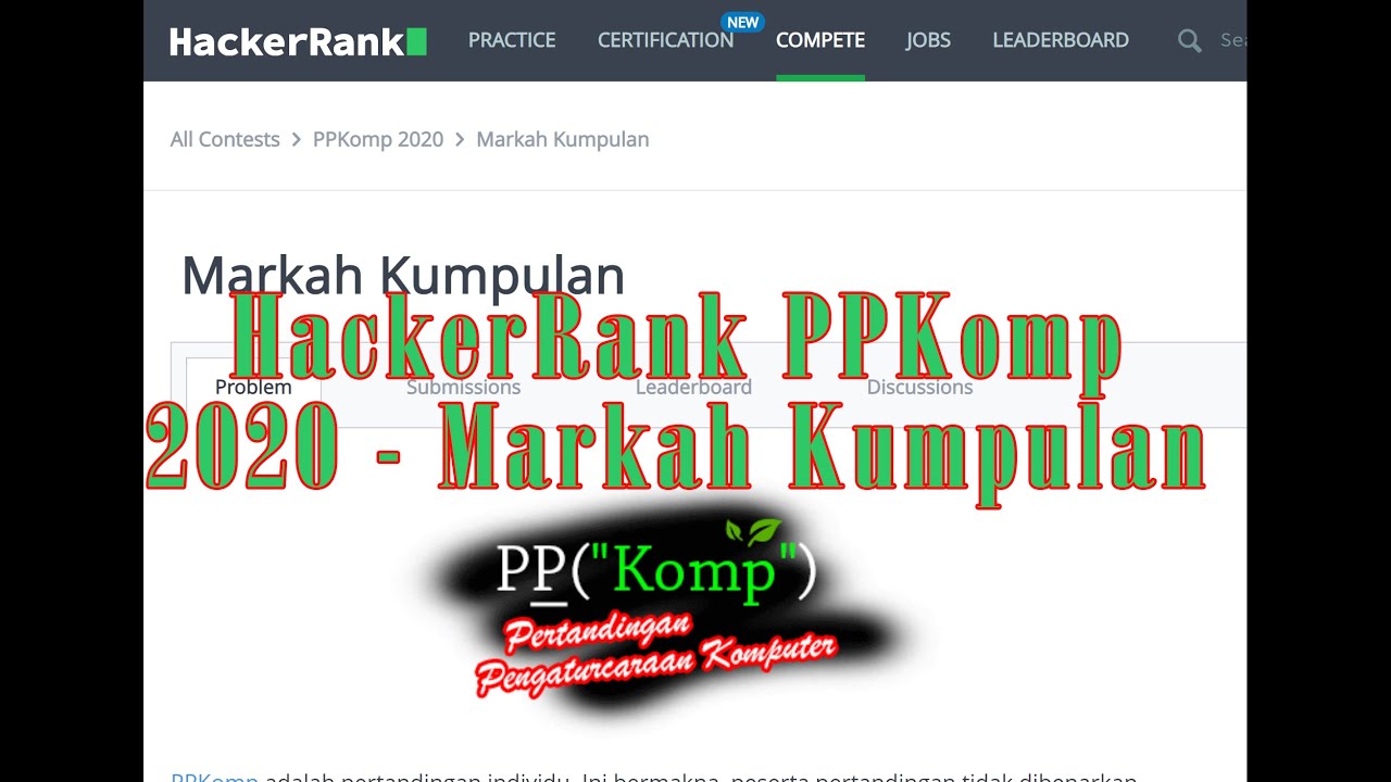 Latihan HackerRank PPKomp 2020 #6 menggunakan Python 3 - YouTube
