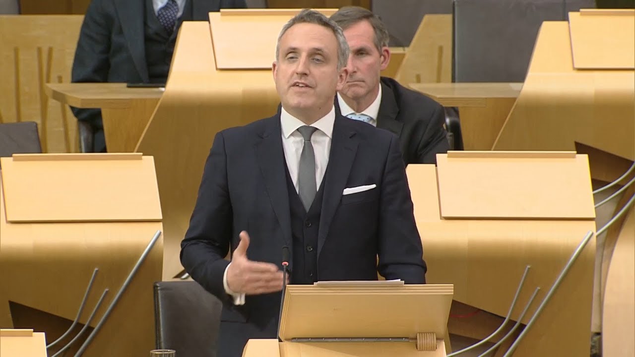 Alex Cole-Hamilton speaks in the debate to elect the First Minister ...