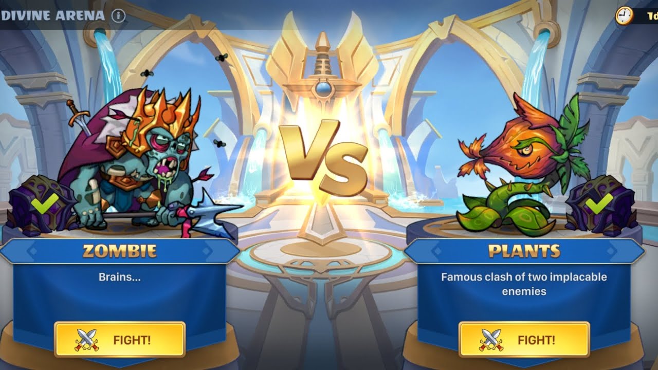 Divine arena Mighty party Plant vs zombi - YouTube