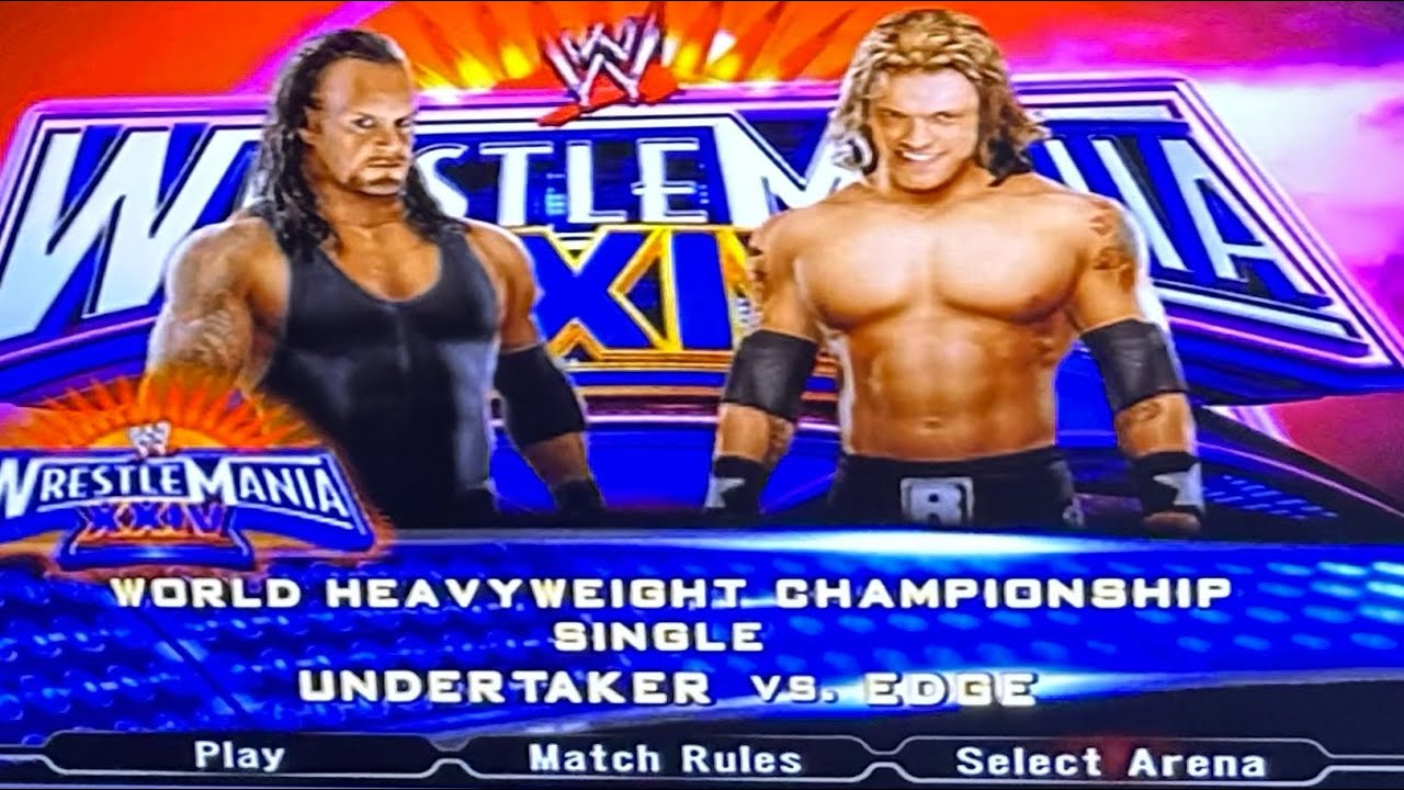 WWE Smackdown Vs Raw 2009 | Edge Vs The Undertaker WHC | WWE ...