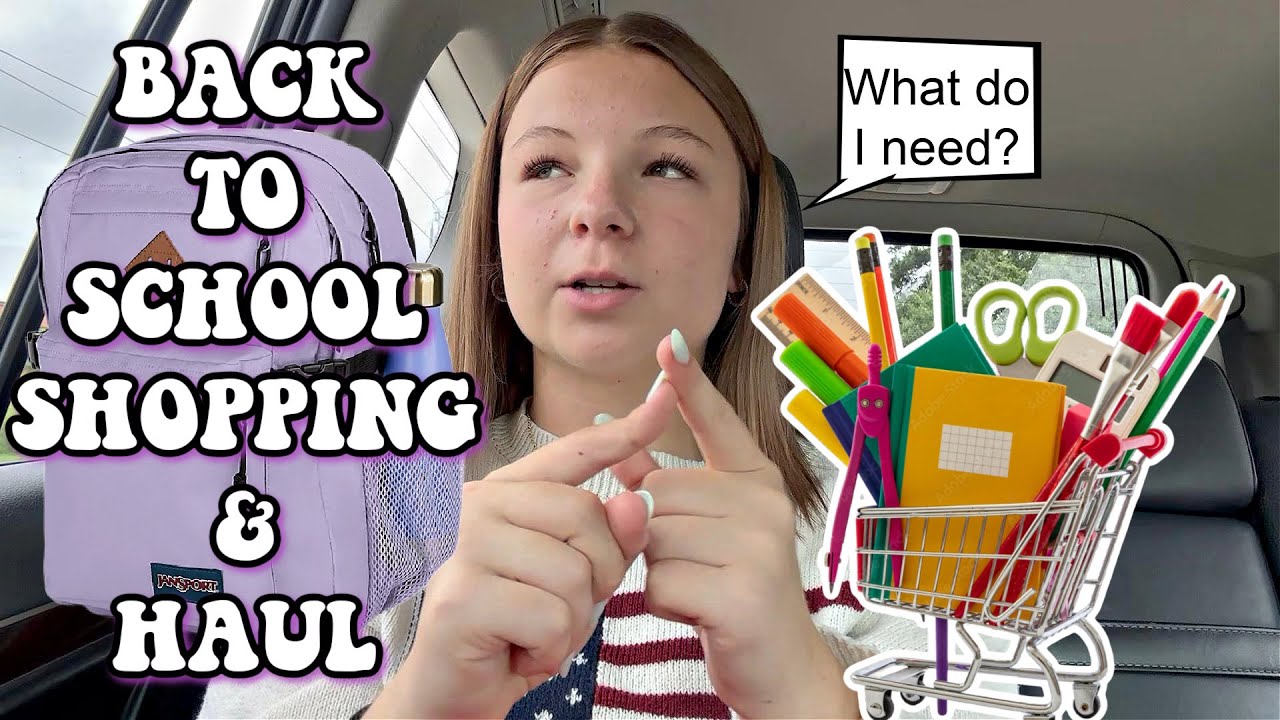 Back To School Shopping and Haul! **Officially Leah** - YouTube