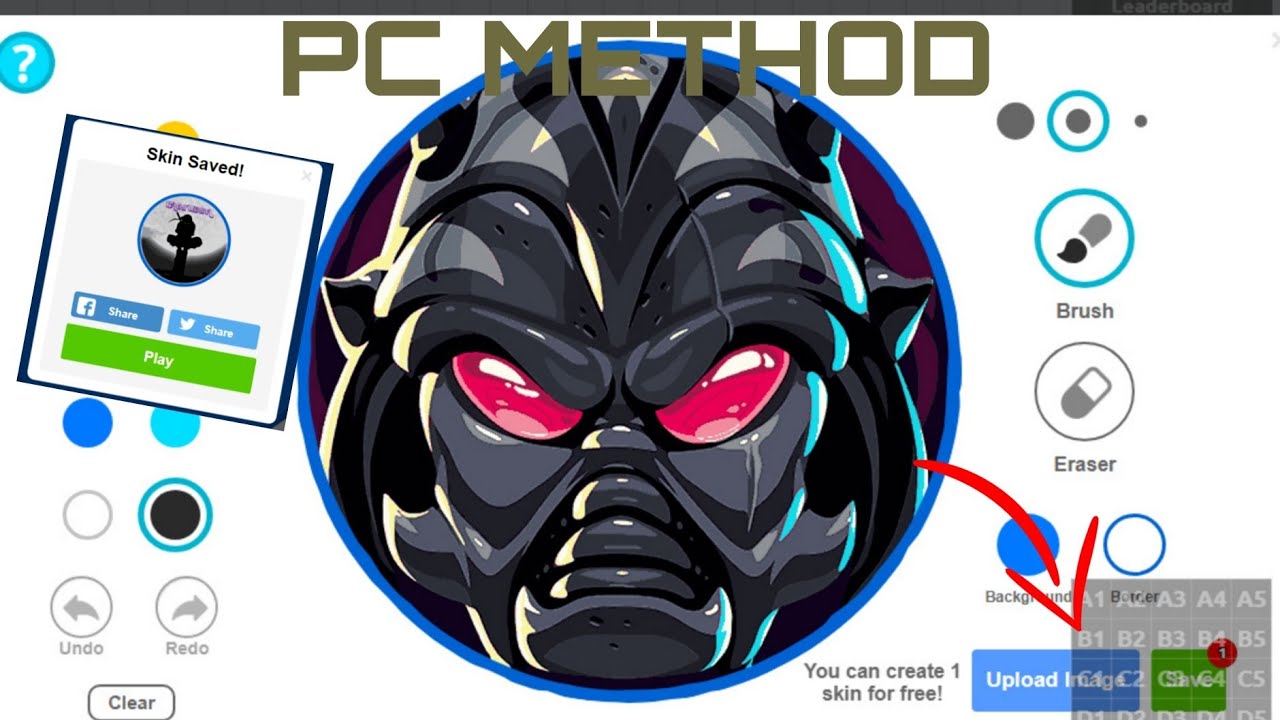 AGAR.IO CUSTOM SKINS METHOD AGARTOOL|2025|METHOD|IN PC| AGAR.IO MACRO ...