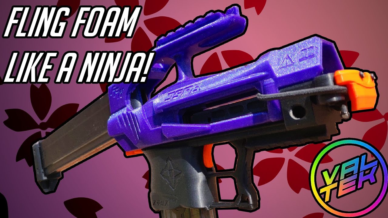 ASSASSIN'S NERF GUN! - JSPB Ninja Stringshot - YouTube