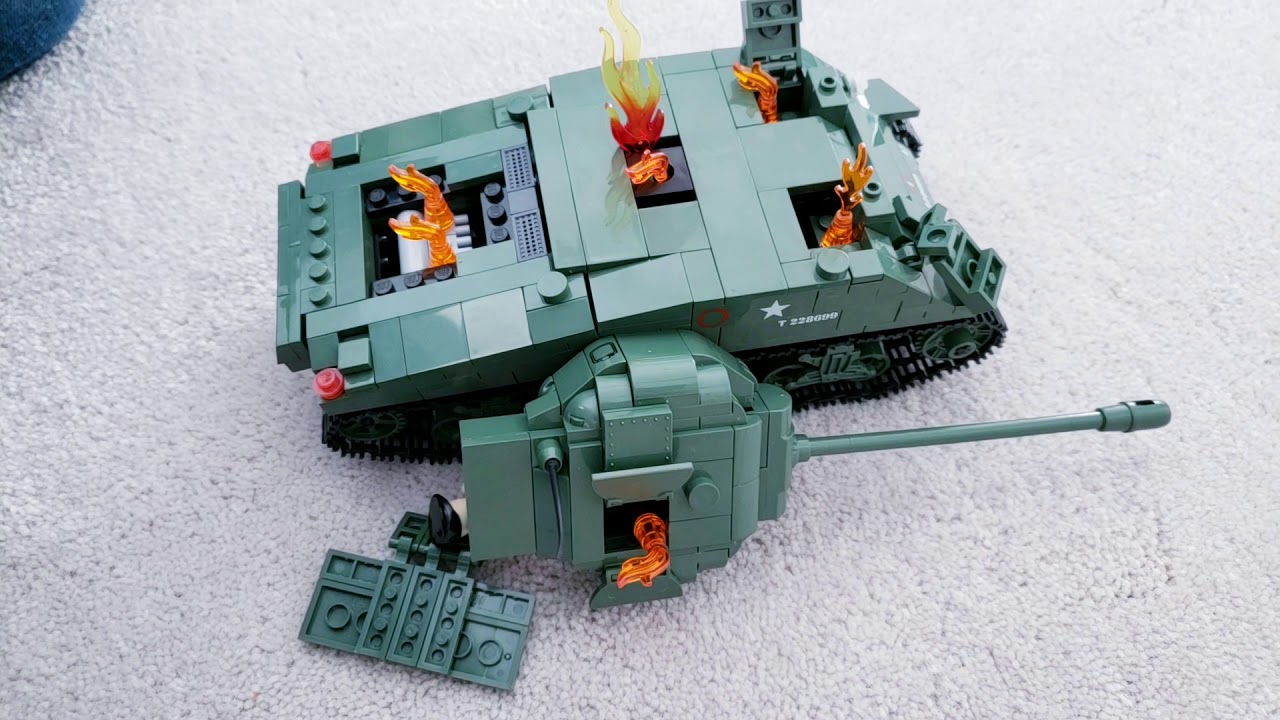 Cobi M4 Sherman Tank Review - YouTube