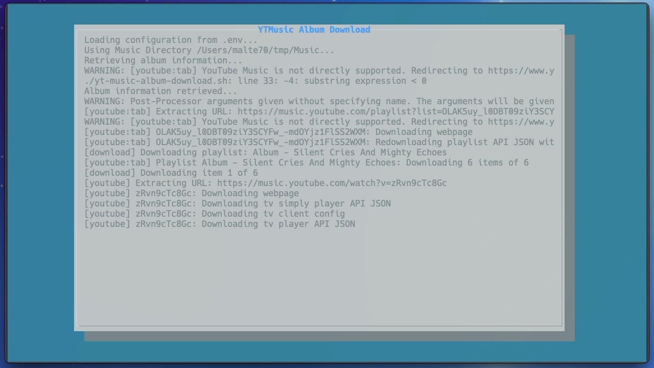 yt-dlp-scripts: YouTube Music Downloader TUI - YouTube