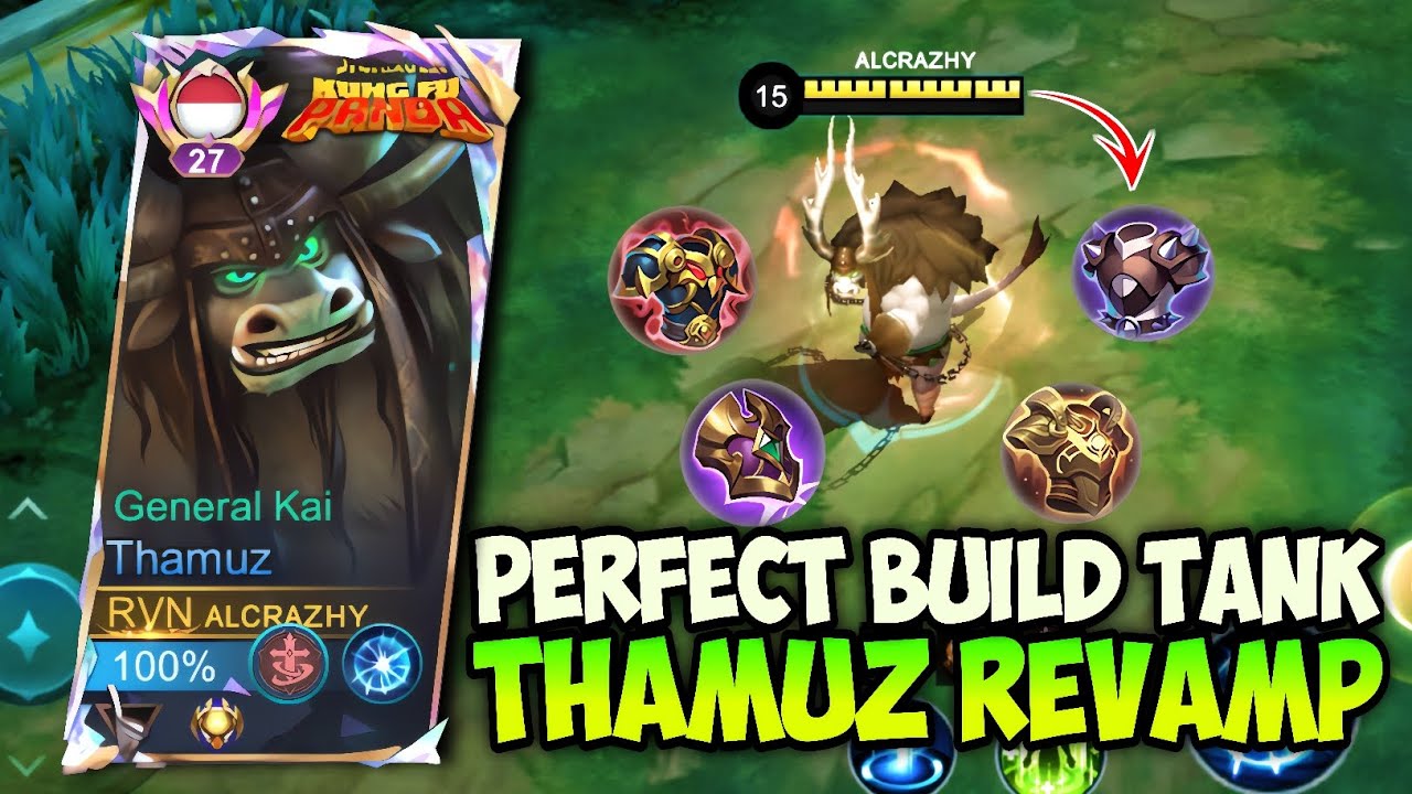 MAKIN SUSTAIN‼️BUILD TANK THAMUZ REVAMP 2025 | GAMEPLAY TOP GLOBAL ...