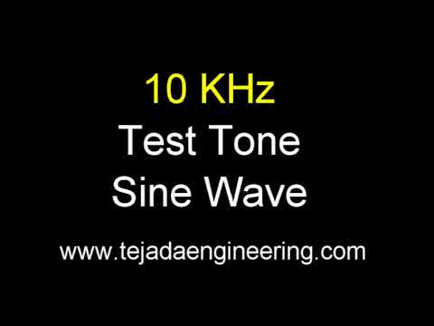 10KHz Test Tone Sine Wave - One Hour - YouTube