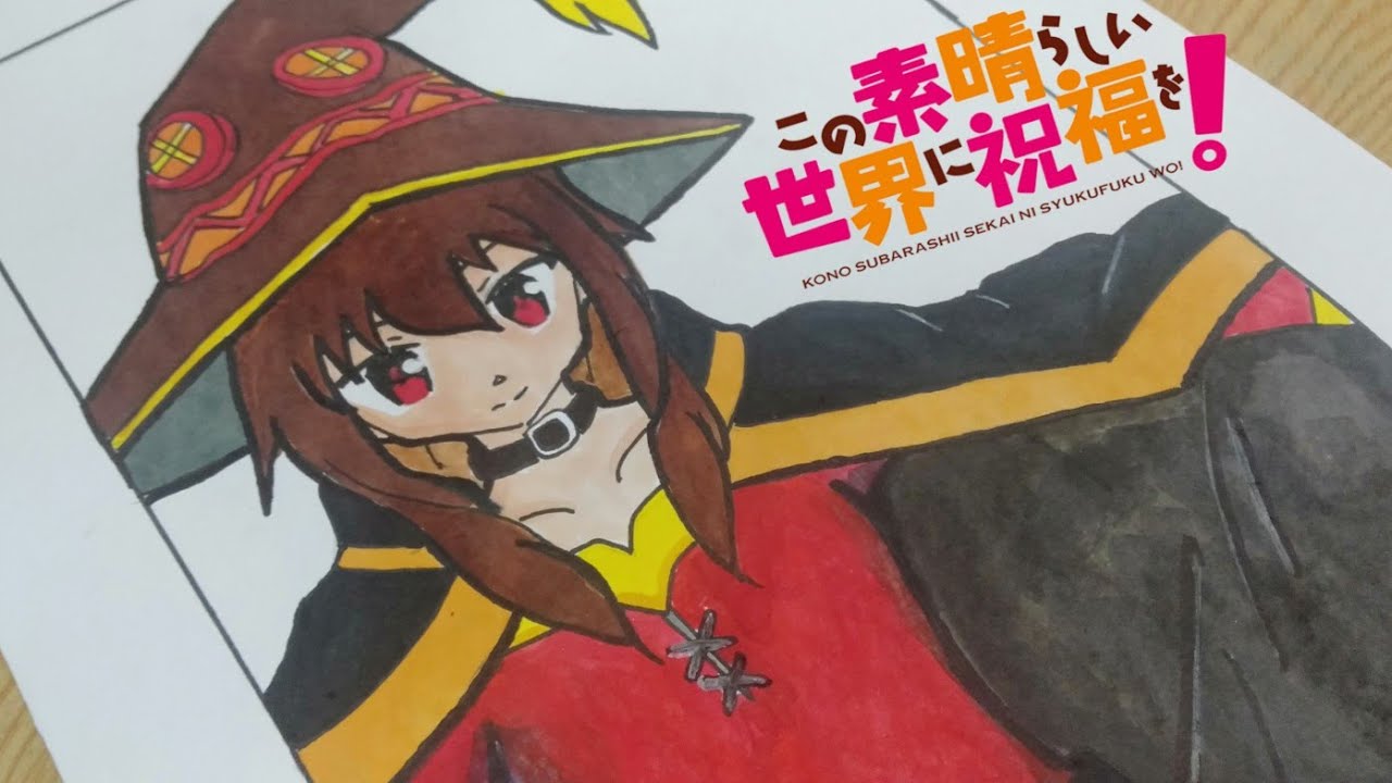 Draw Megumin Konosuba Speed Drawing Youtube