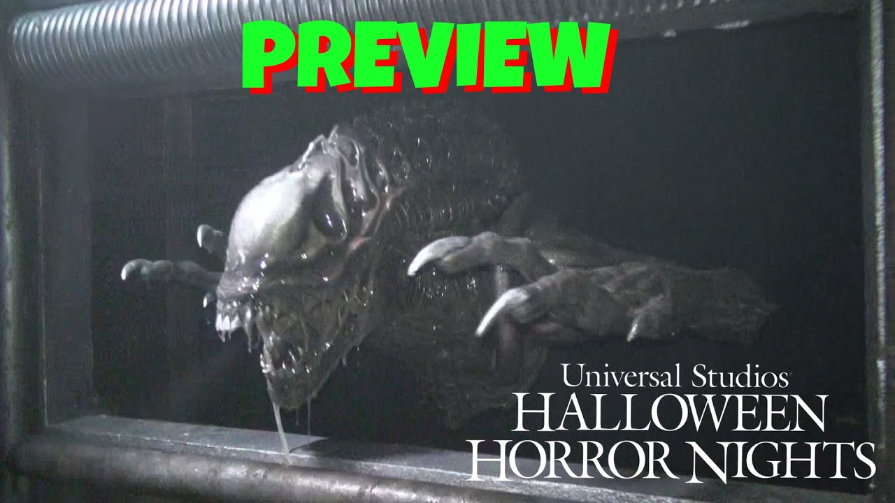 AVP: Alien Vs Predator (HD Preview) Halloween Horror Nights 2015 ...