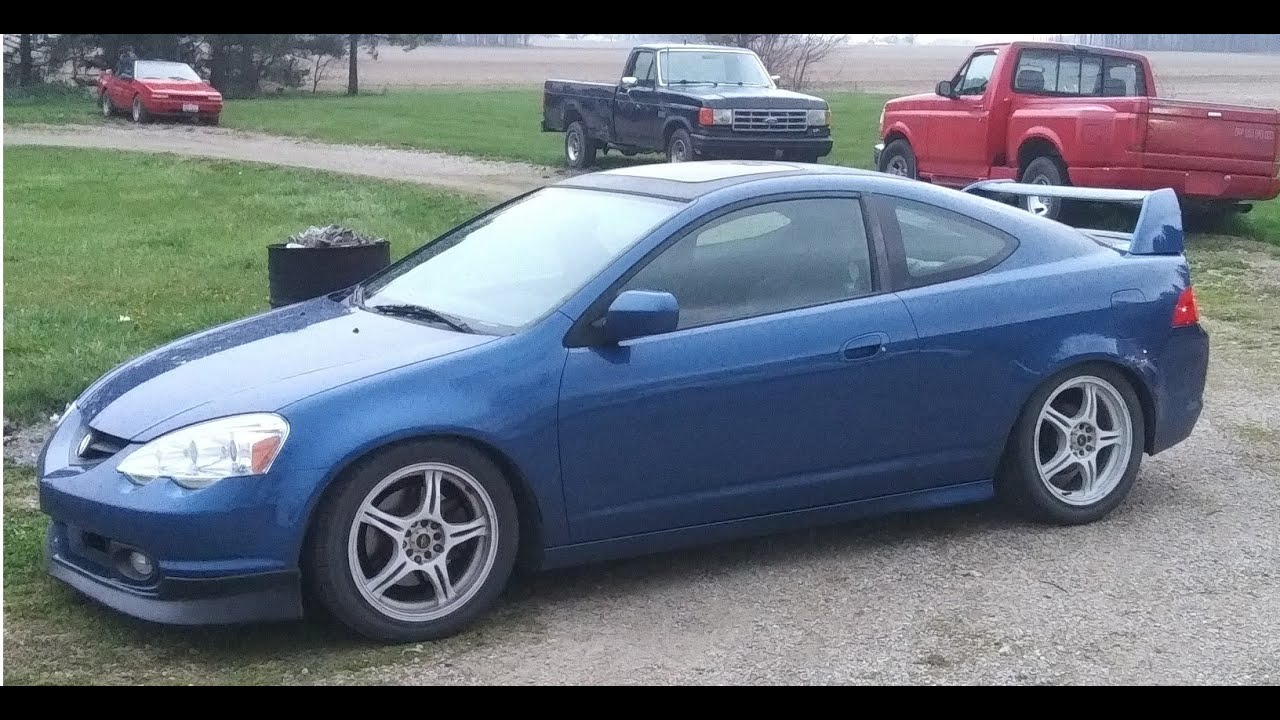 Acura rsx type r wing install - YouTube