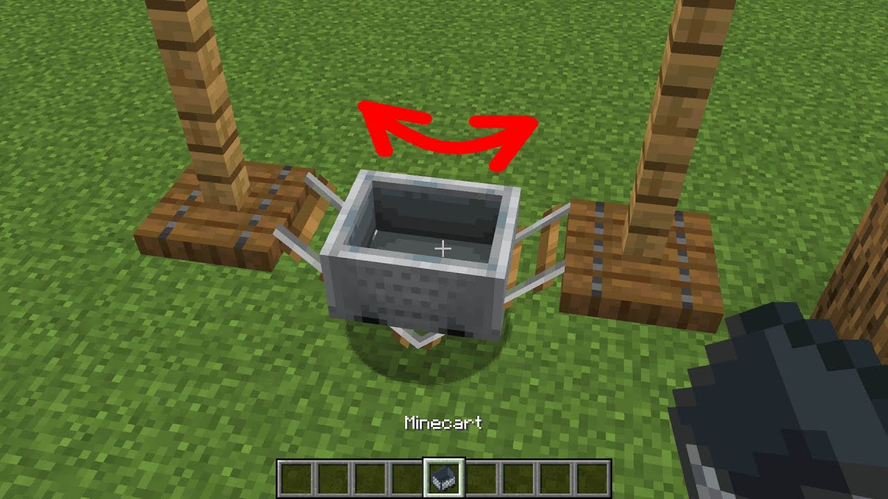 how to make swing in minecraft - YouTube