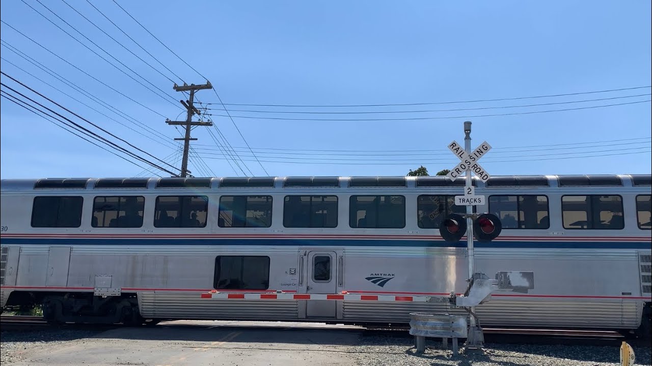 Amtrak 201 California Zephyr #6 East - 20th Street Railroad Crossing ...