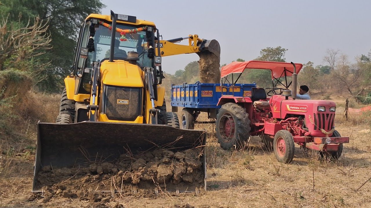 Jcb tractor loading | Jcb loading tractor | Jcb video | tractor video ...