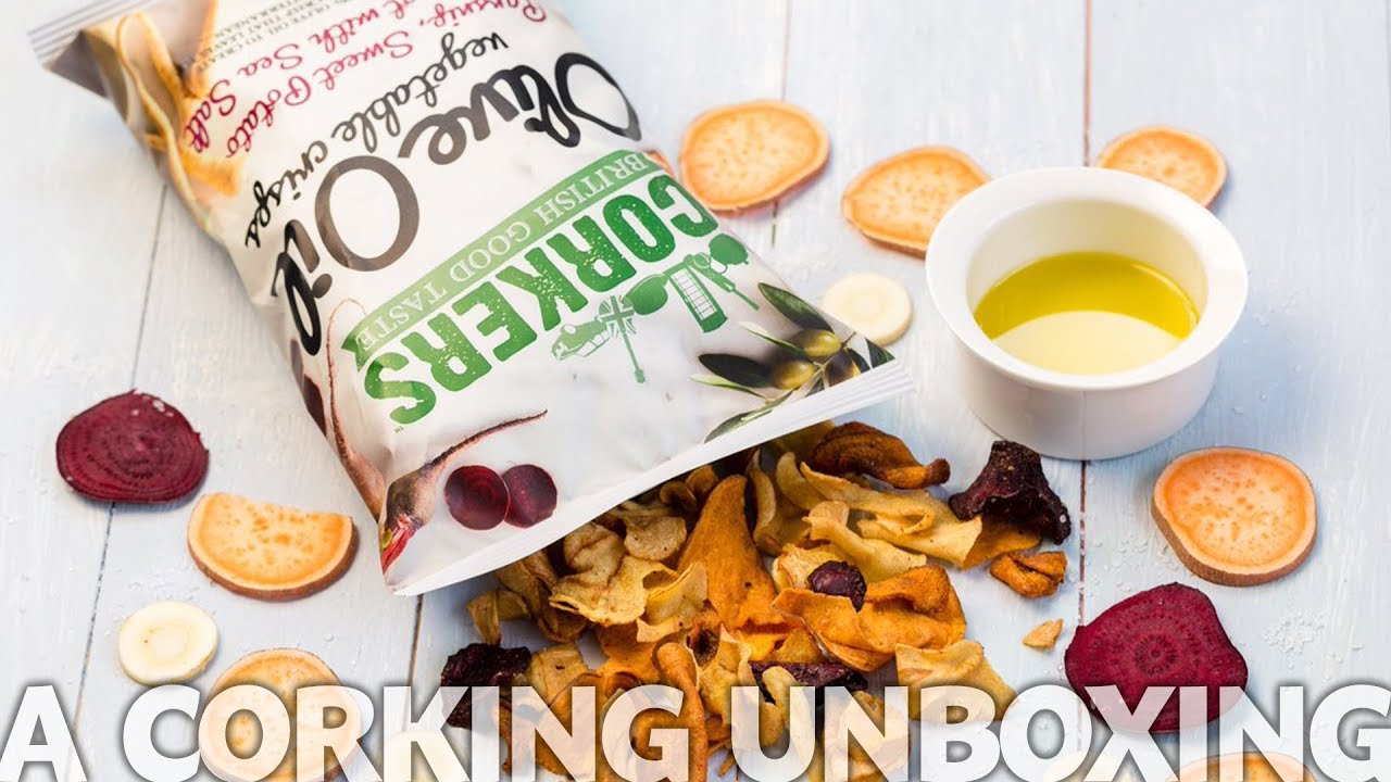 Corkers Crisps Unboxing - AMAZING NEW OLIVE OIL CRISPS! - YouTube
