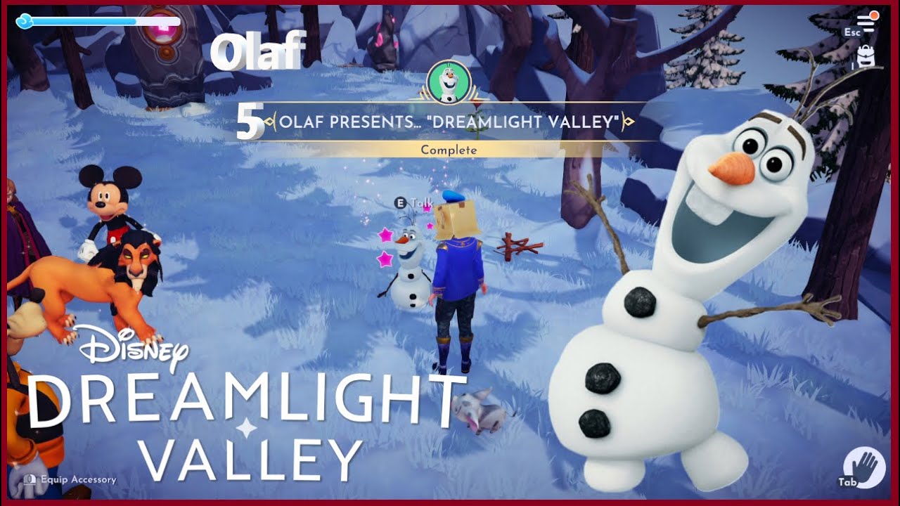 [Gameplay]🌈🏰*Disney Dreamlight Valley OLAF PRESENTS DREAMLIGHT VALLEY ...