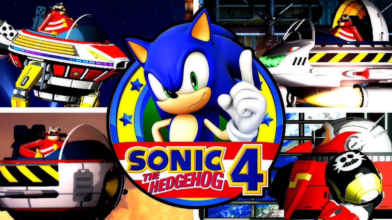 Sonic The Hedgehog 4 Episode 1 - All Bosses (No Damage) - YouTube