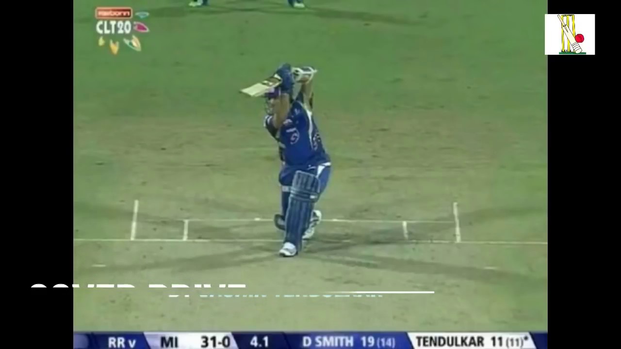 Perfect cover drive by sachin - YouTube