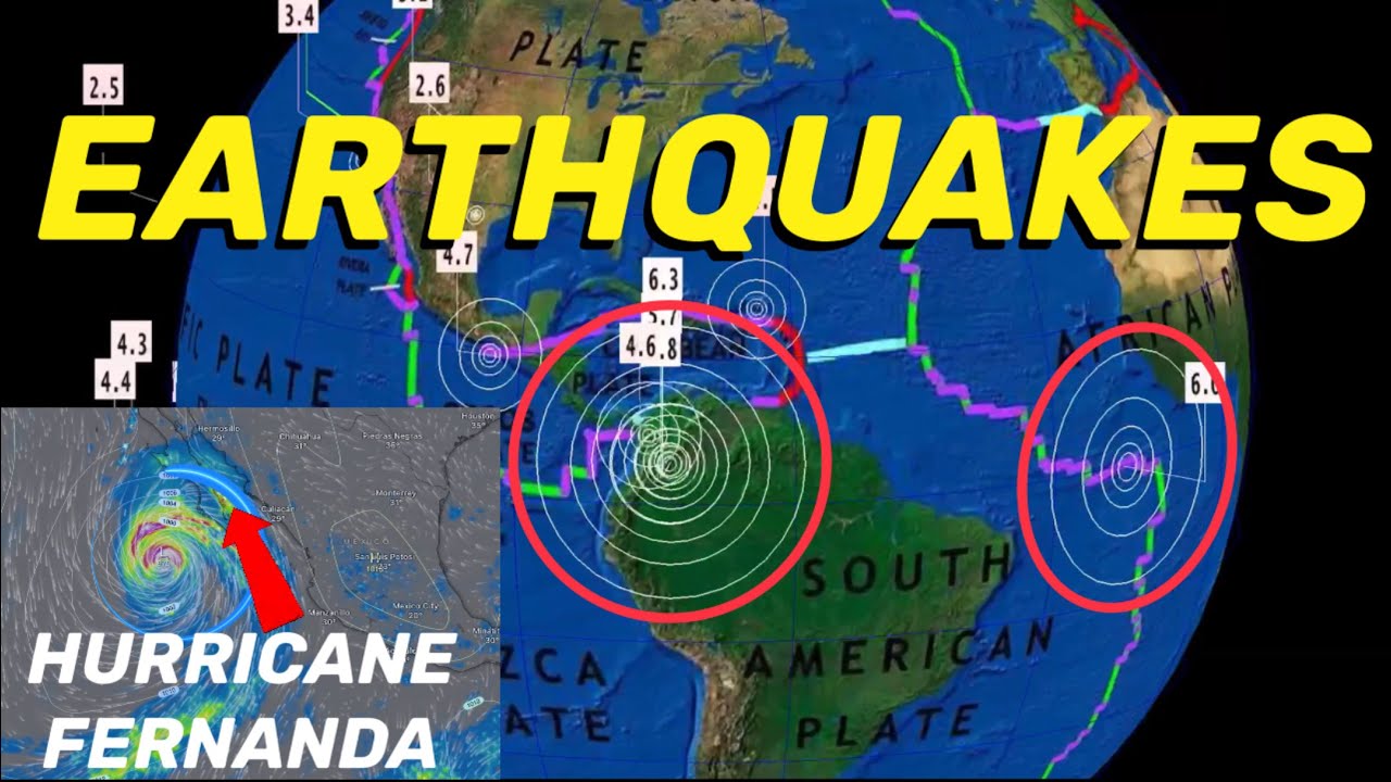 DEEP EARTHQUAKES‼️ 6.3 Earthquake Columbia / Hurricane Hilary Heads for ...