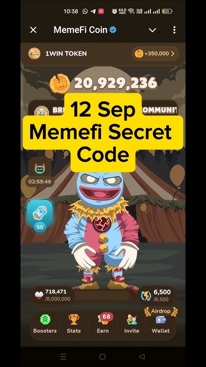 Memefi Secret Code 12 Sep | Memefi Secret combo Reward Today| Memefi ...