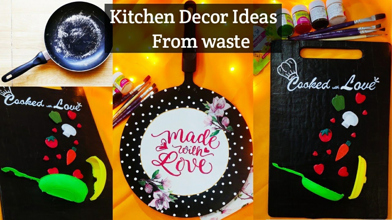 2 Amazing Kitchen DIYs-Part1/ Kitchen Decor Crafts/ Easy Kitchen Crafts ...