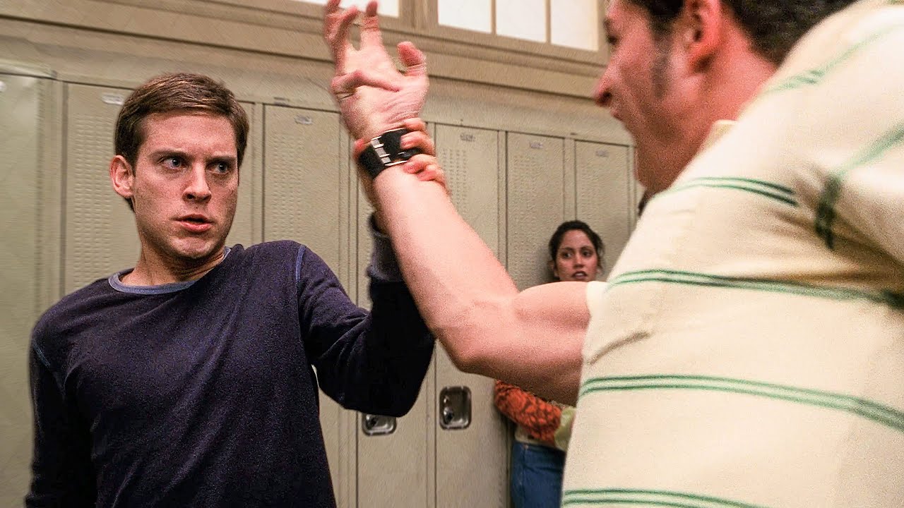 Peter vs. School Bully Flash Fight Scene | Spider-Man - YouTube