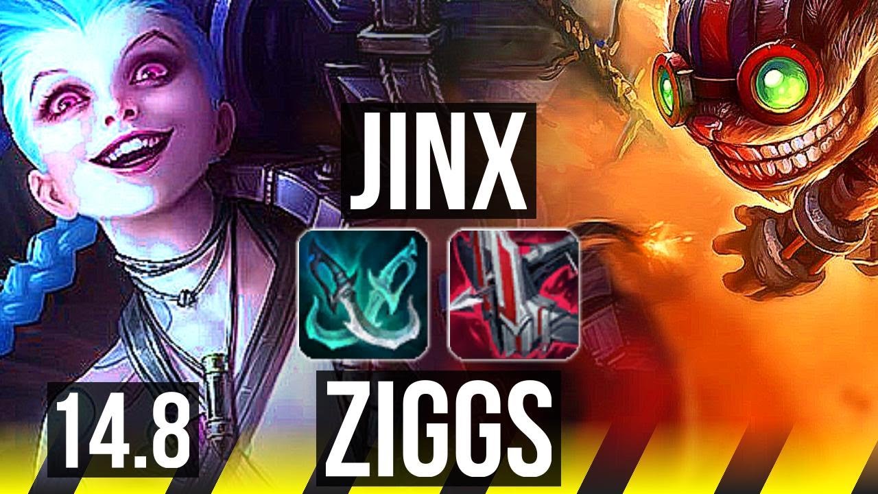 JINX & Thresh vs ZIGGS & Senna (ADC) | Rank 3 Jinx, 17/2/6, Godlike ...