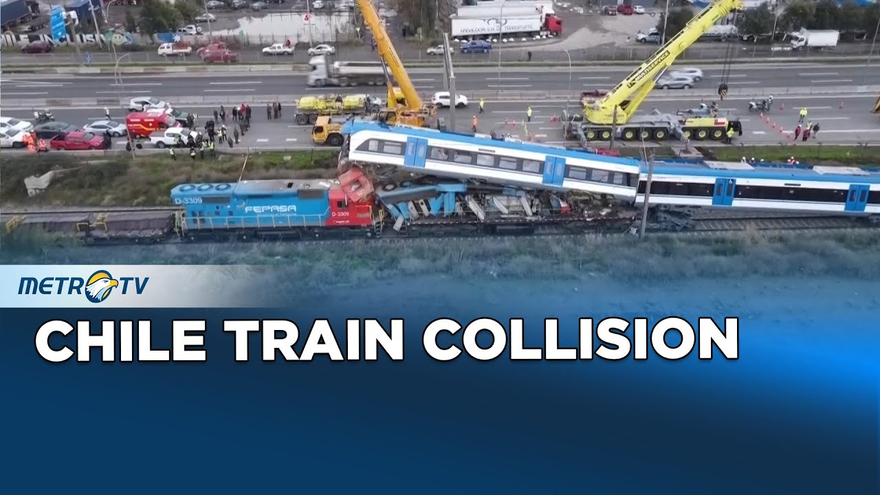 Police Still Investigating Cause of Two Trains Colliding in Chile - YouTube