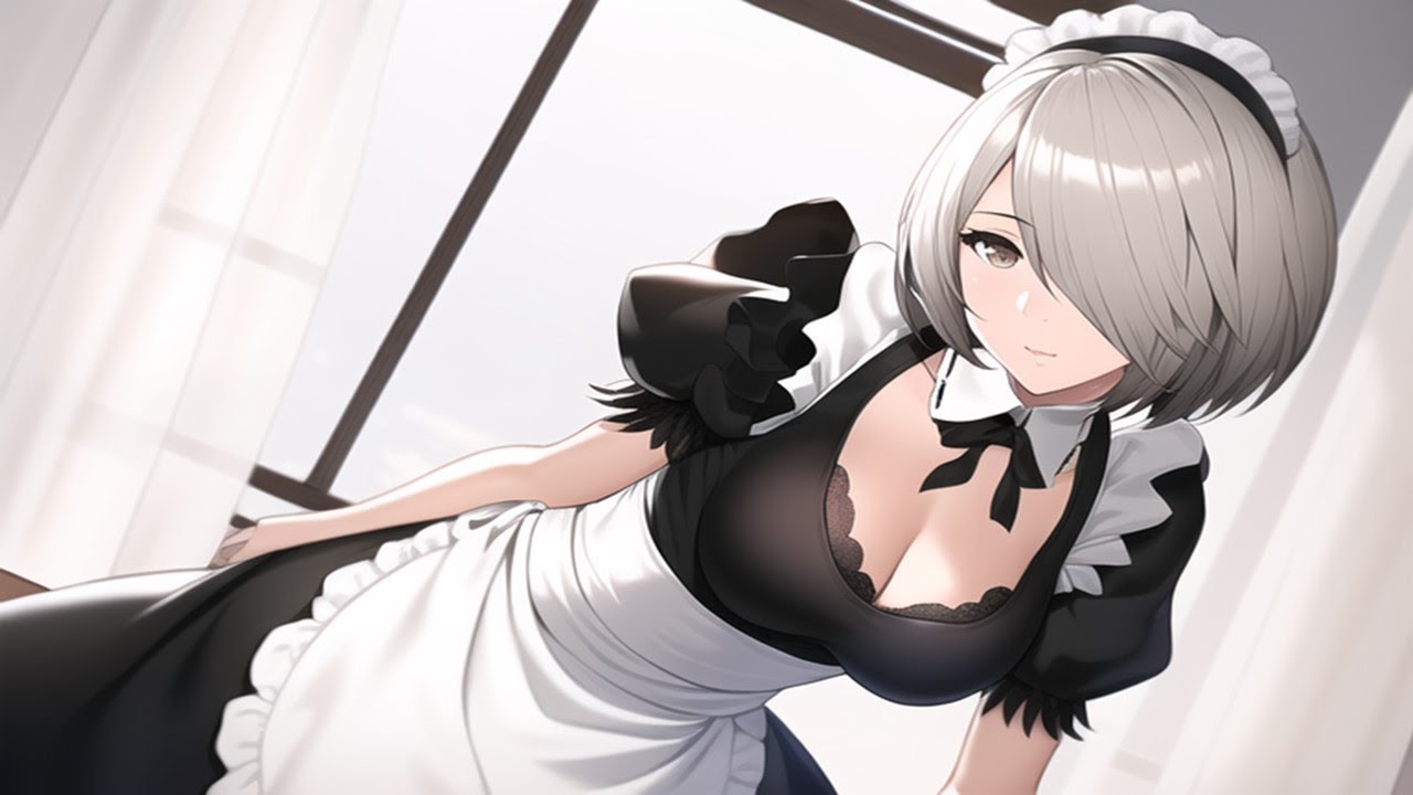 AI Draws ... Maid 2B (Nier: Automata) || NovelAI Waifus - YouTube