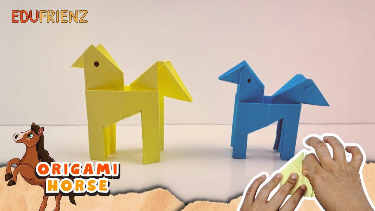 How to Make a Paper Horse - Origami Horse Tutorial - YouTube