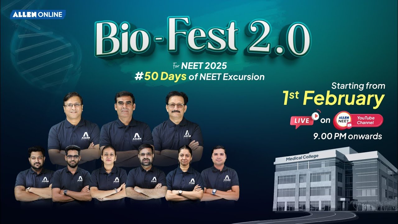 Bio-Fest 2.0: 50 Days of NEET Excursion Starting Feb 1st | LIVE 🔴 ...