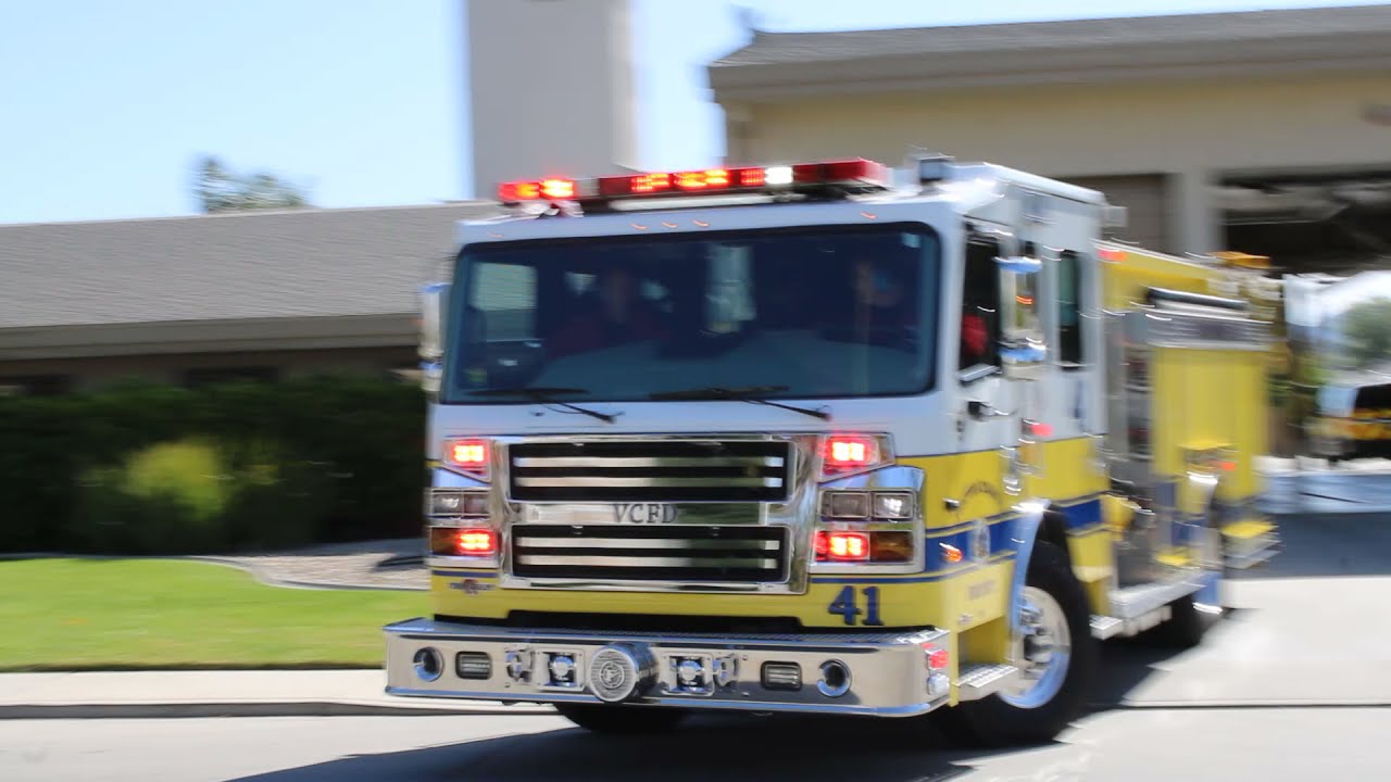 VCFD Engine 41 Responding (Air Horn) - YouTube