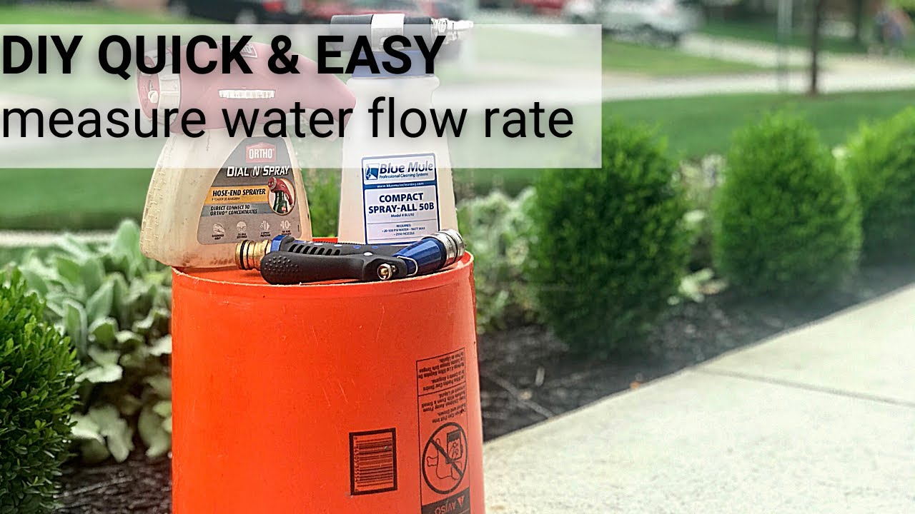 Flow Rate Bucket Testing for Hose End Sprayers - YouTube