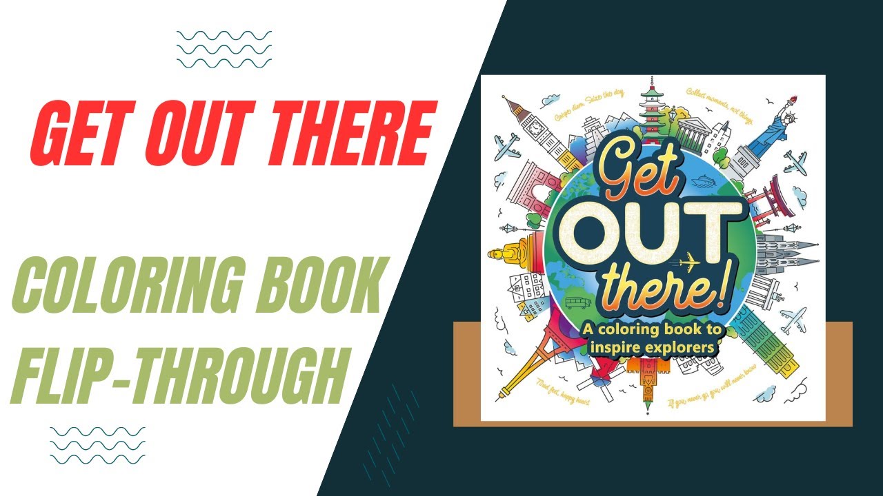 Get Out there-Coloring book flip-through #art #colouringbook #colors # ...