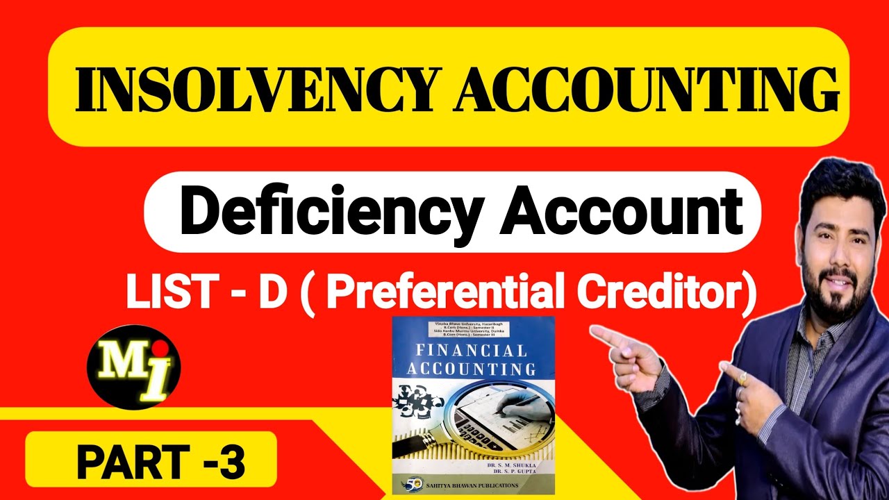 Insolvency Accounting | Preferential creditor | deficiency Account ...