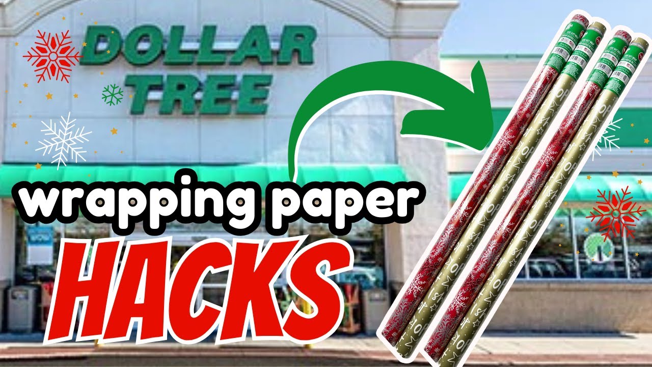 GENIUS 🤩 Dollar Tree DIY HACKS Using WRAPPING PAPER | Christmas DIY ...