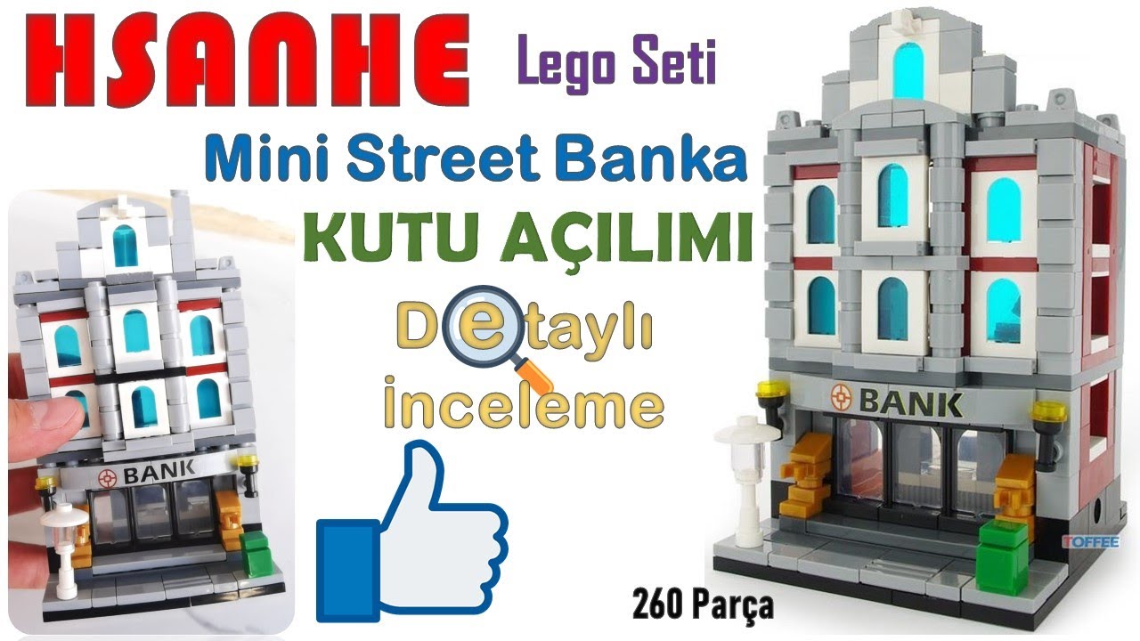 HSANHE Mini Street Banka Lego Seti İnceleme - YouTube