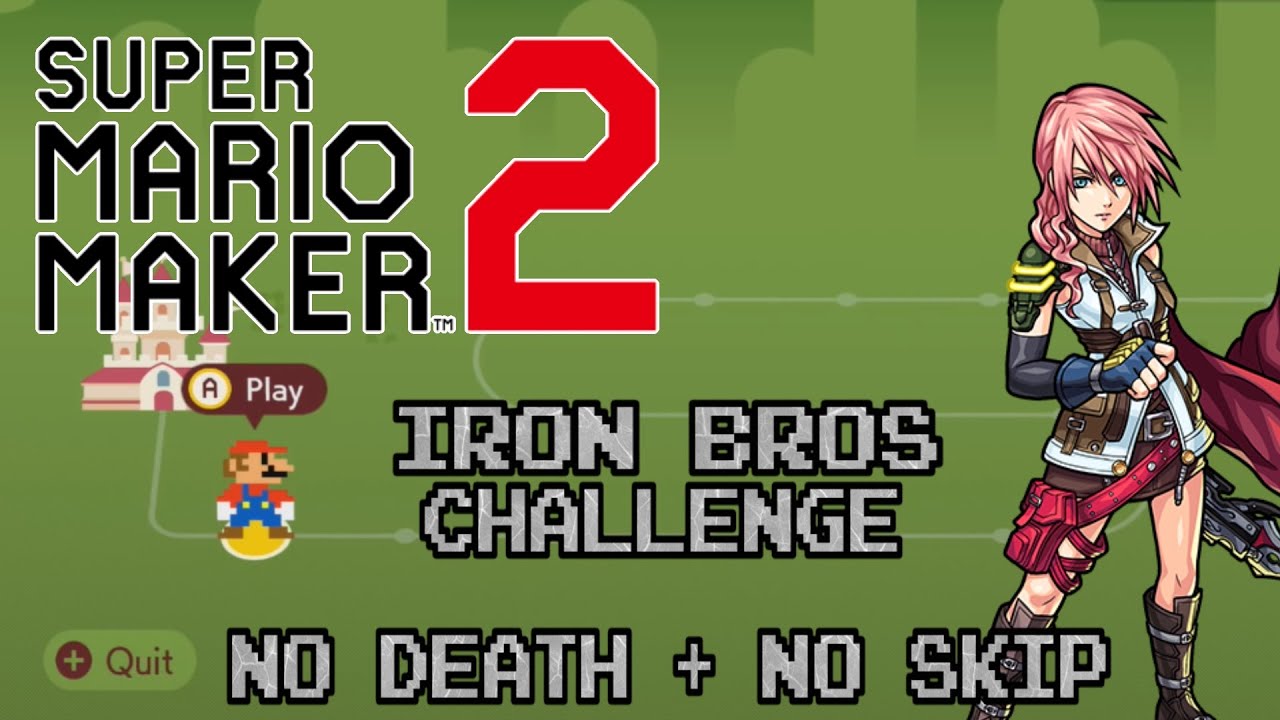 I'm Bored ⚡ Super Mario Maker 2 IRON BROS Challenge Current PB is 23 ...