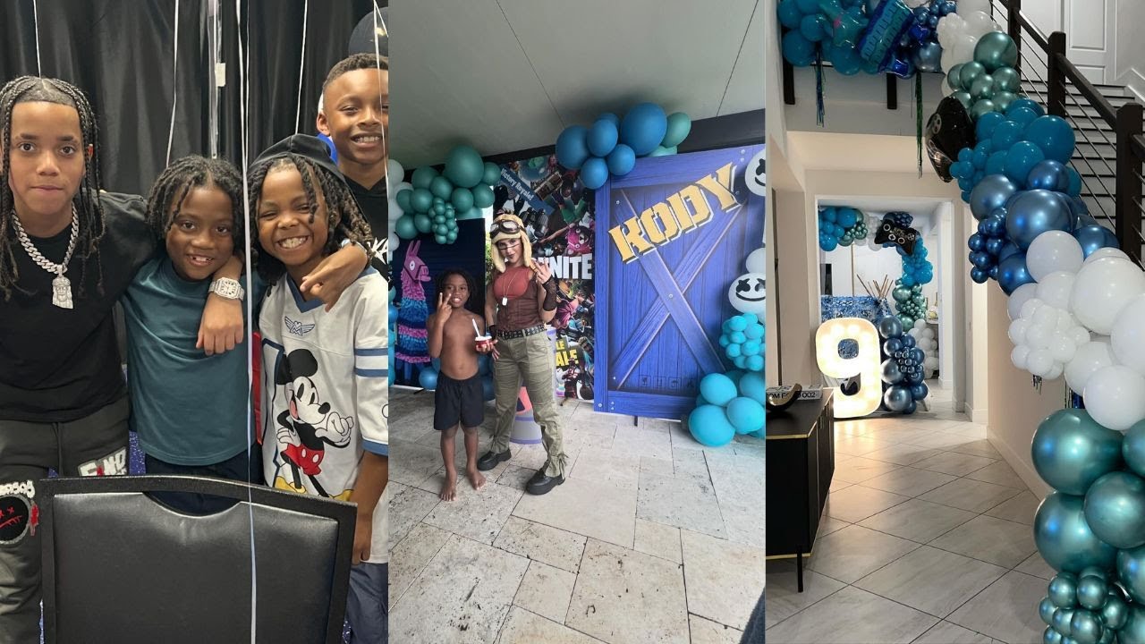 Offset's Epic Fortnite Birthday Bash for Son King Kody's 9th Celebration - YouTube