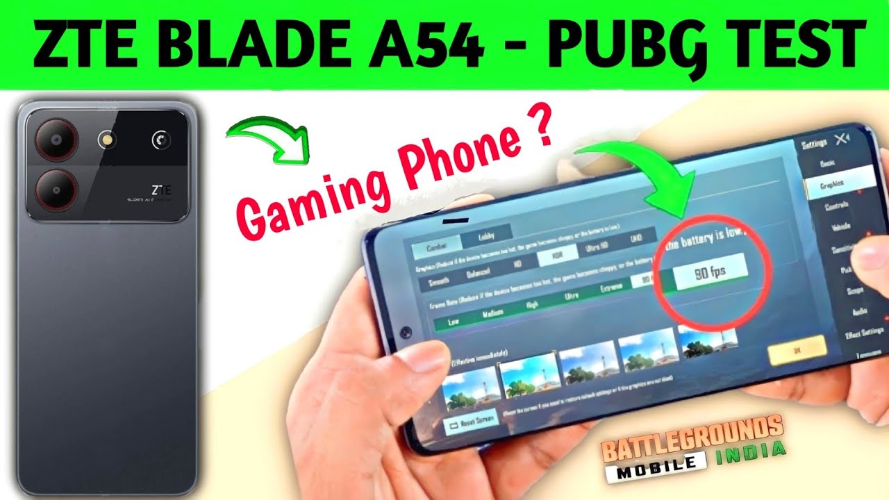 ZTE Blade A54 Pubg Test | ZTE Blade A54 Pubg Graphics Test | ZTE Blade ...